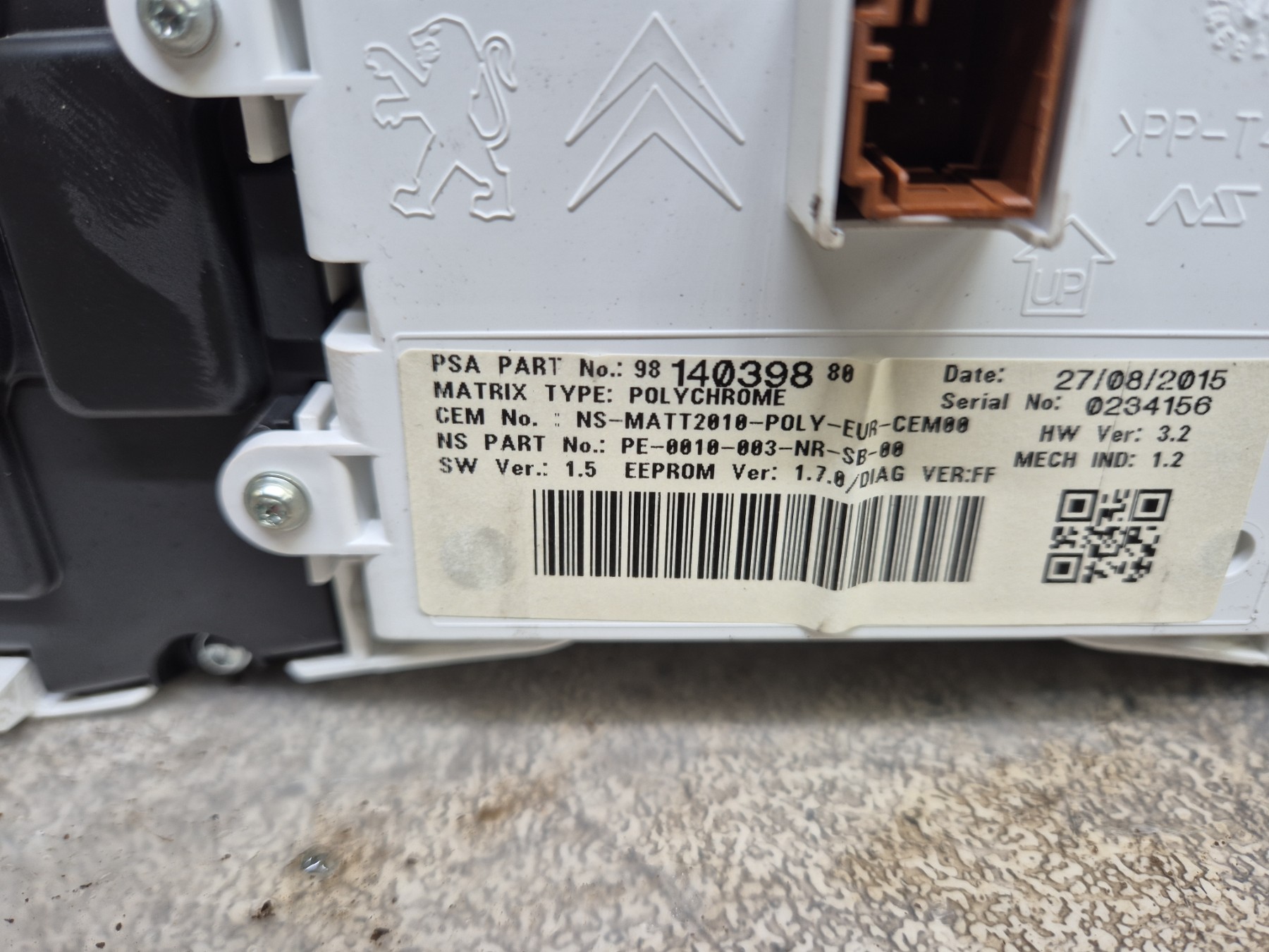 Compteur d'occasion pour PEUGEOT 508 1 PHASE 2 - Groupe LGA