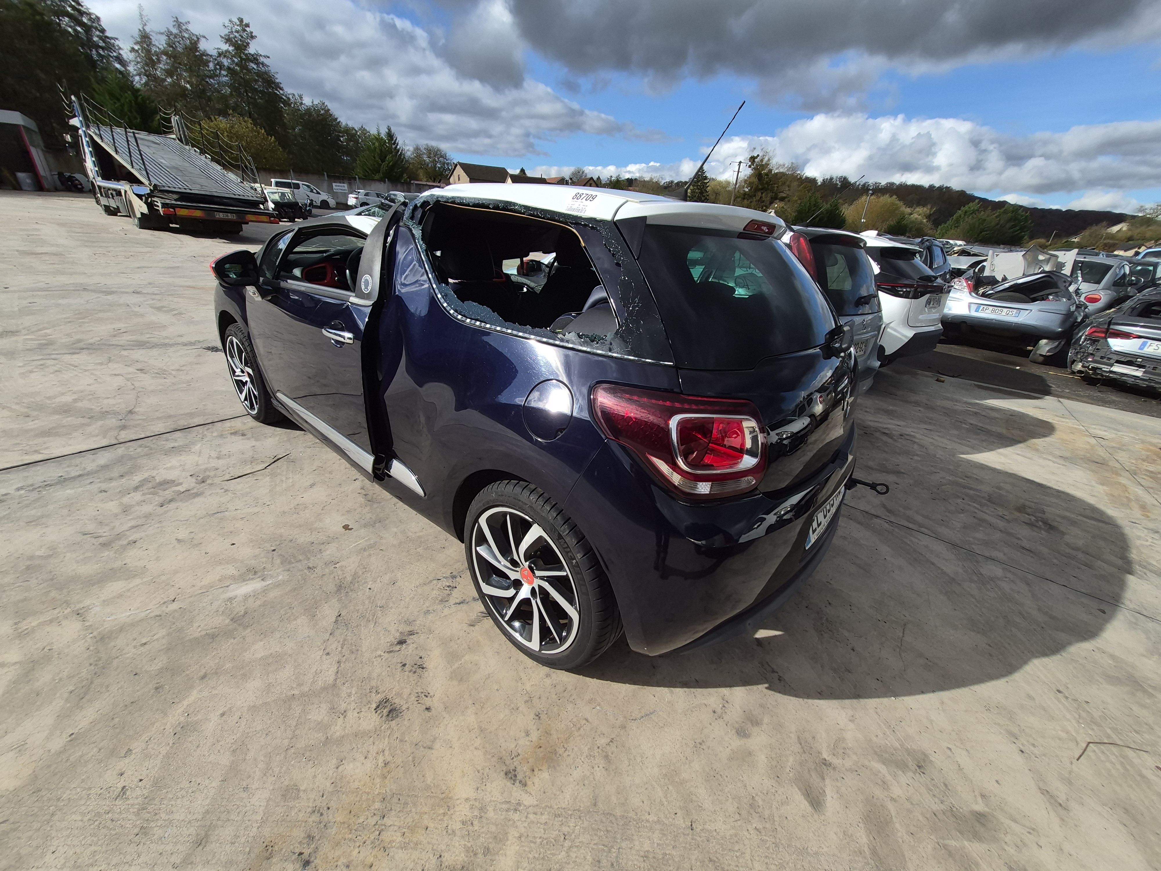 Optique avant principal droit (feux)(phare) pour DS DS3 PHASE 3 d ...