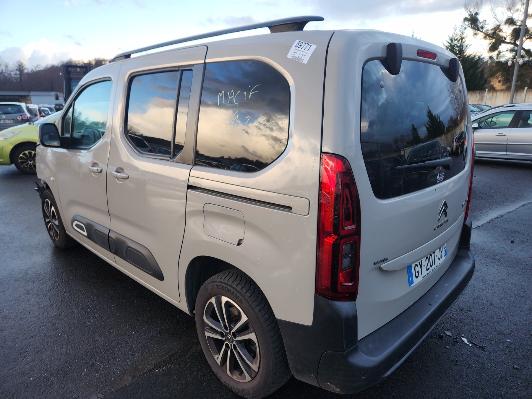 Renfort pare choc arriere (traverse) pour CITROEN BERLINGO 3 M PHASE 1 ...